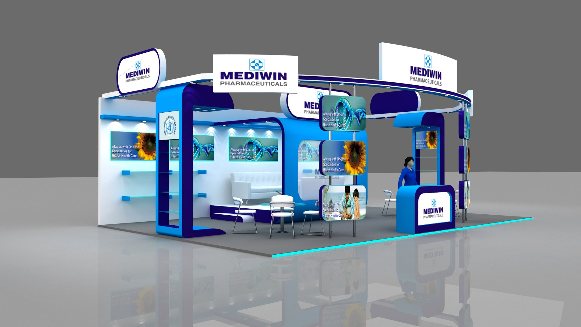 One Side Open Stand 3D Model - TurboSquid 1990982