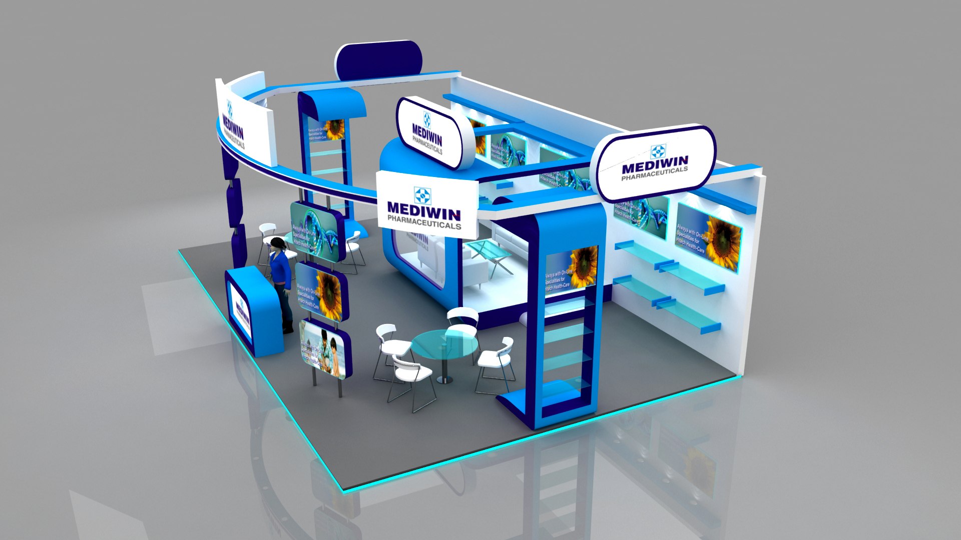 One Side Open Stand 3D Model - TurboSquid 1990982