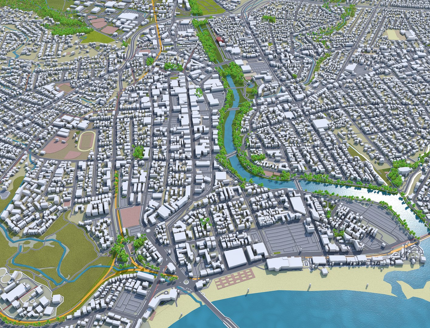 3D Santa Cruz California USA Model - TurboSquid 1720748