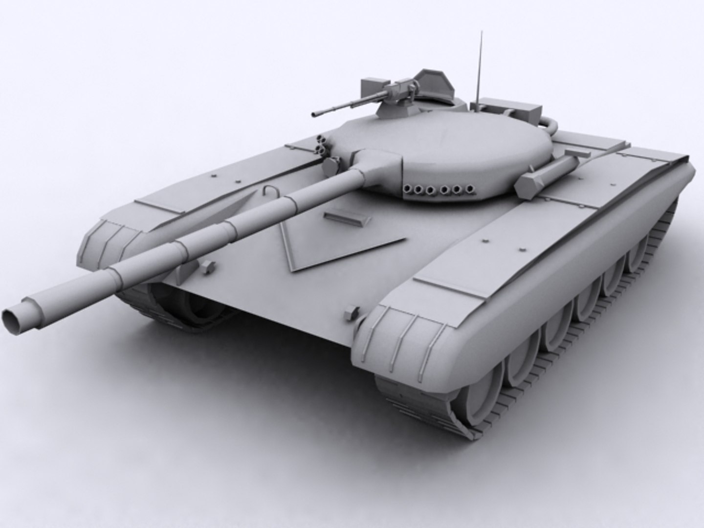 3d T-72 Battle Tank Model