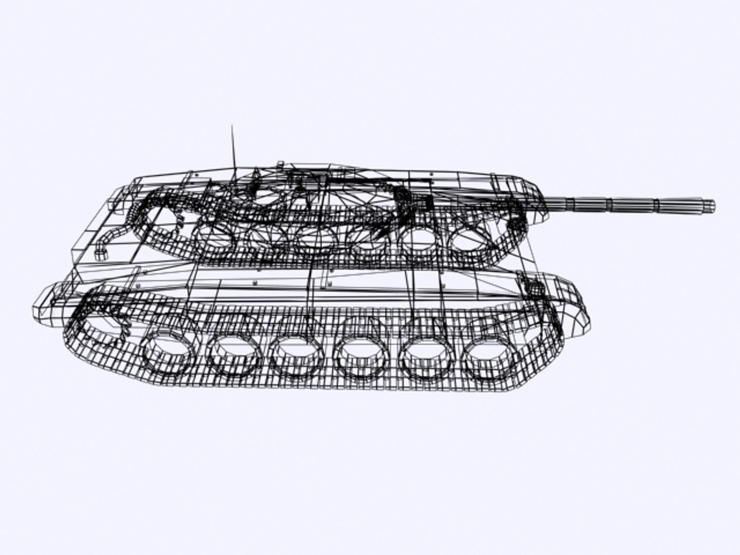 3d T-72 Battle Tank Model