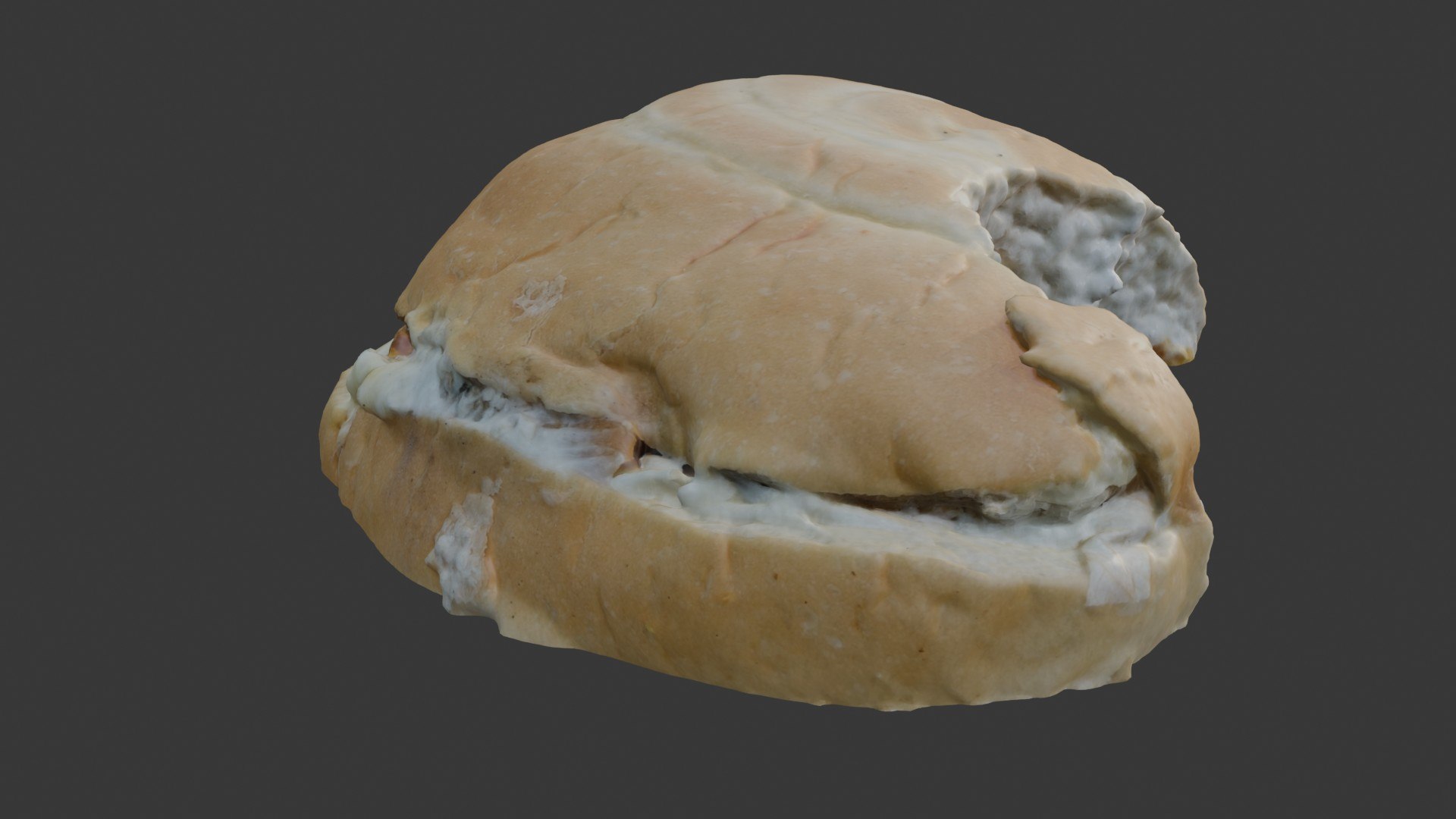 Bitten Sandwich Bun 3D Scan 3D Model - TurboSquid 2470979