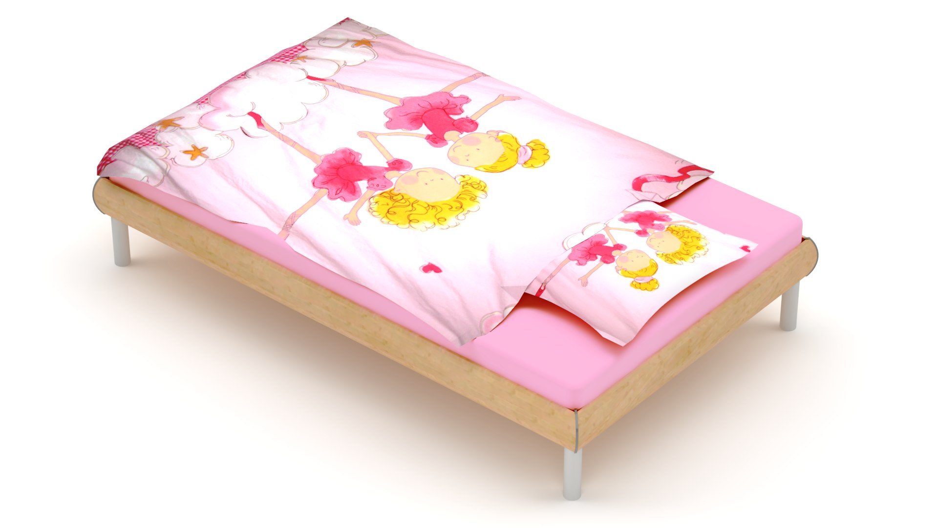 Girl Bed 3D - TurboSquid 2048881