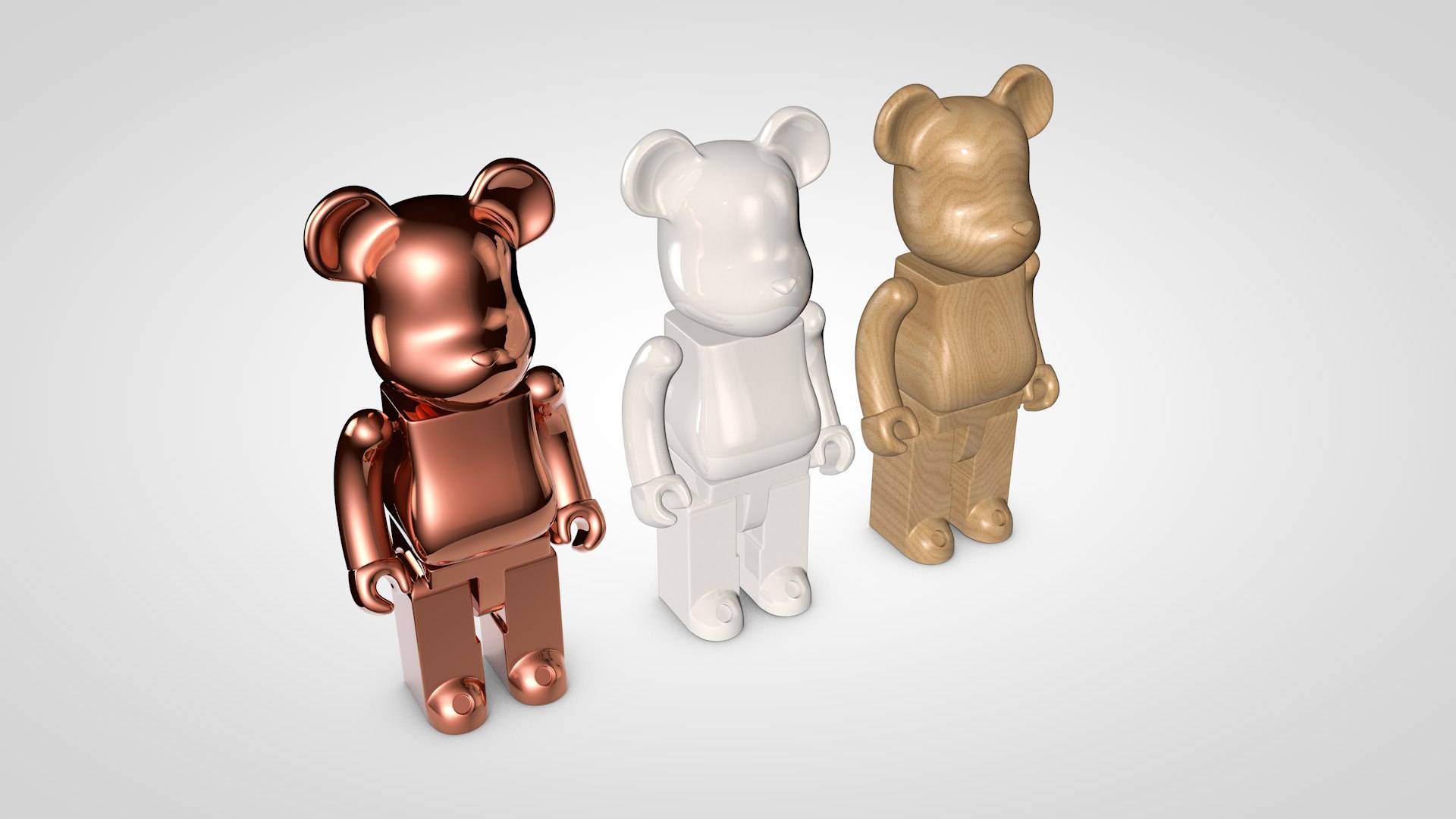 3d bearbrick bear model