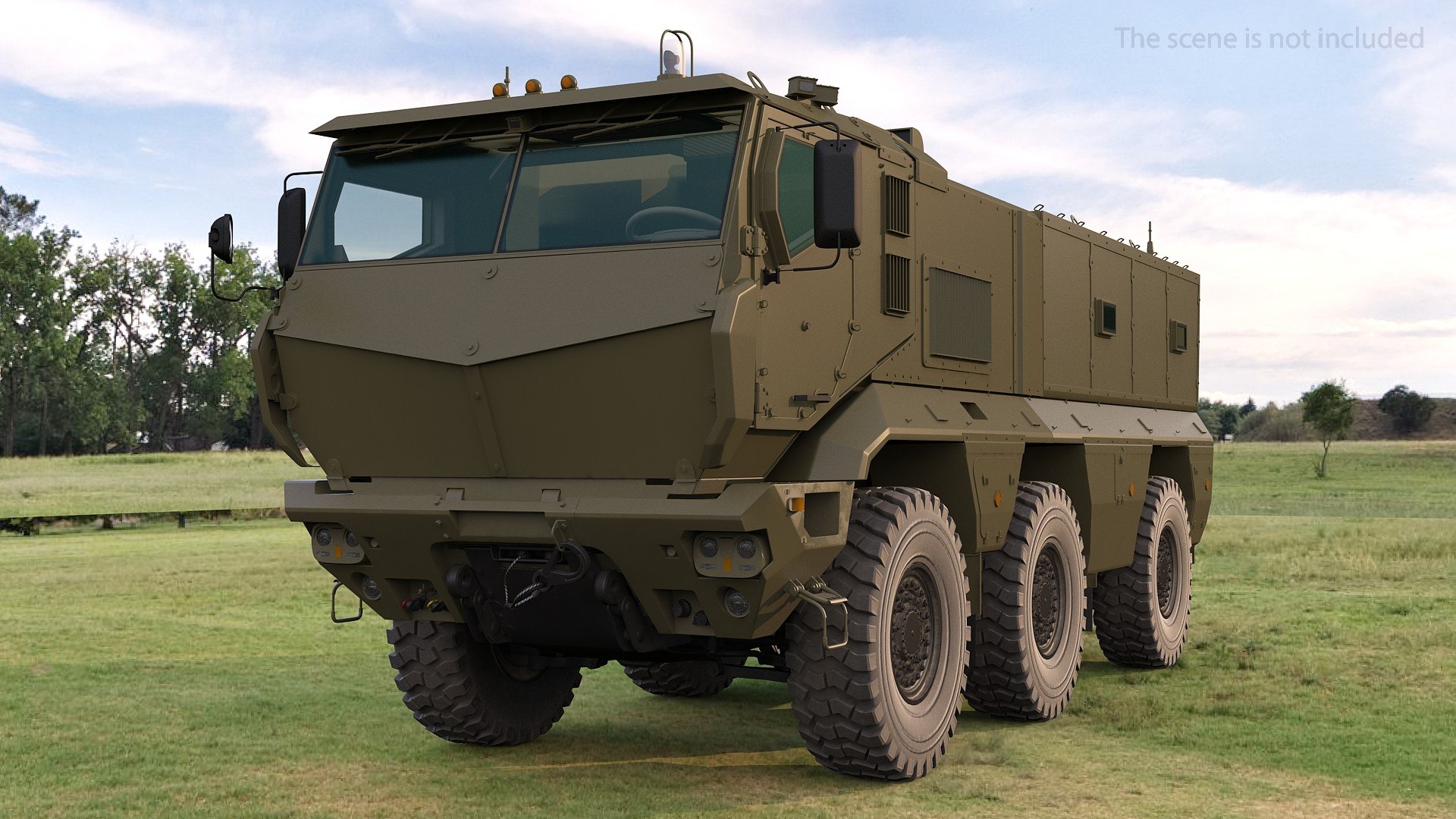 KAMAZ 63968 Typhoon MRAP Simple Interior 3D model - TurboSquid 1778386