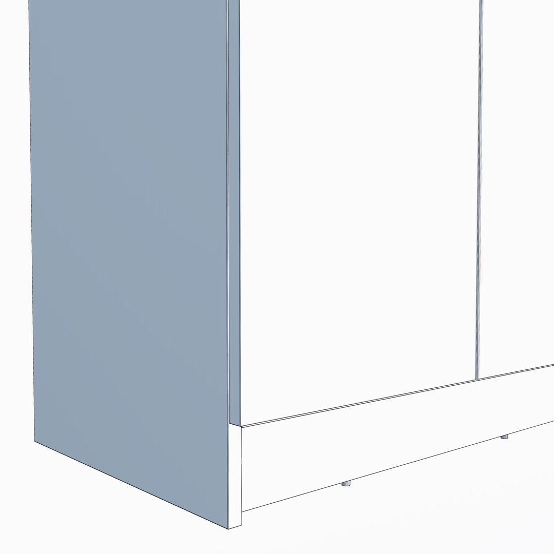 Modern Wooden Wardrobe Model - TurboSquid 2494959