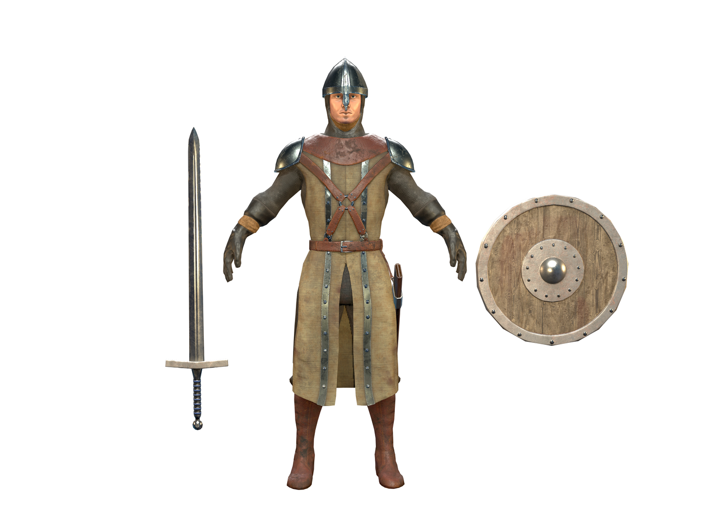 Medieval Swordsman model - TurboSquid 1745501