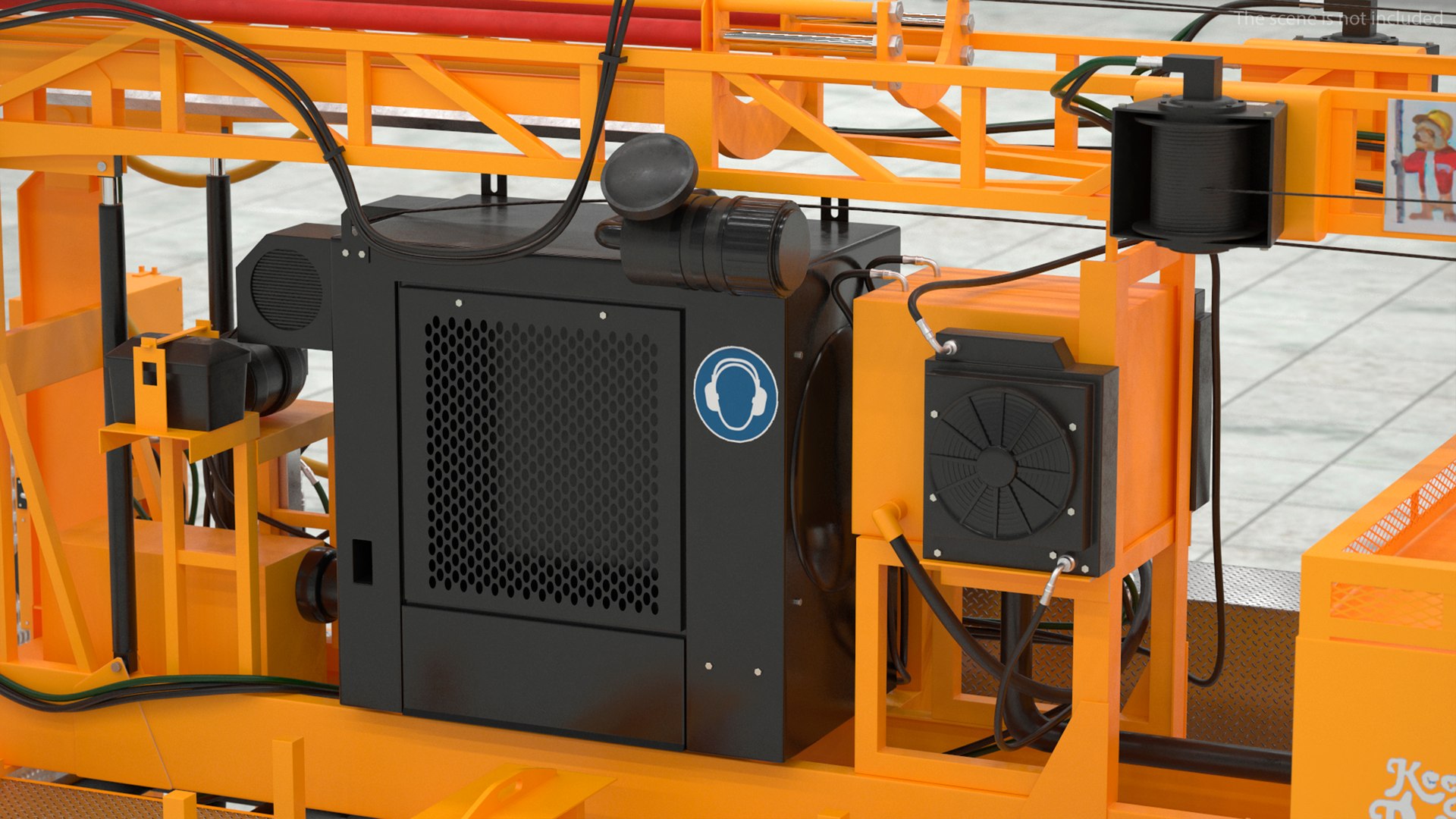 3D Mobile Drilling Rig Orange Rigged - TurboSquid 2310816