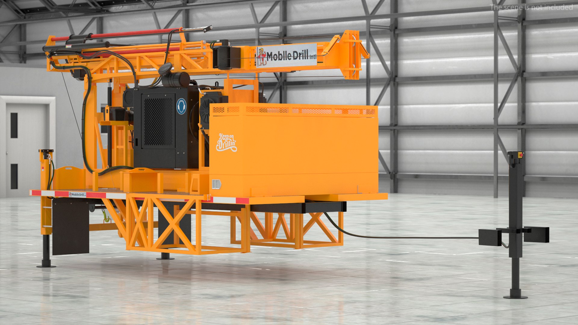 3D Mobile Drilling Rig Orange Rigged - TurboSquid 2310816