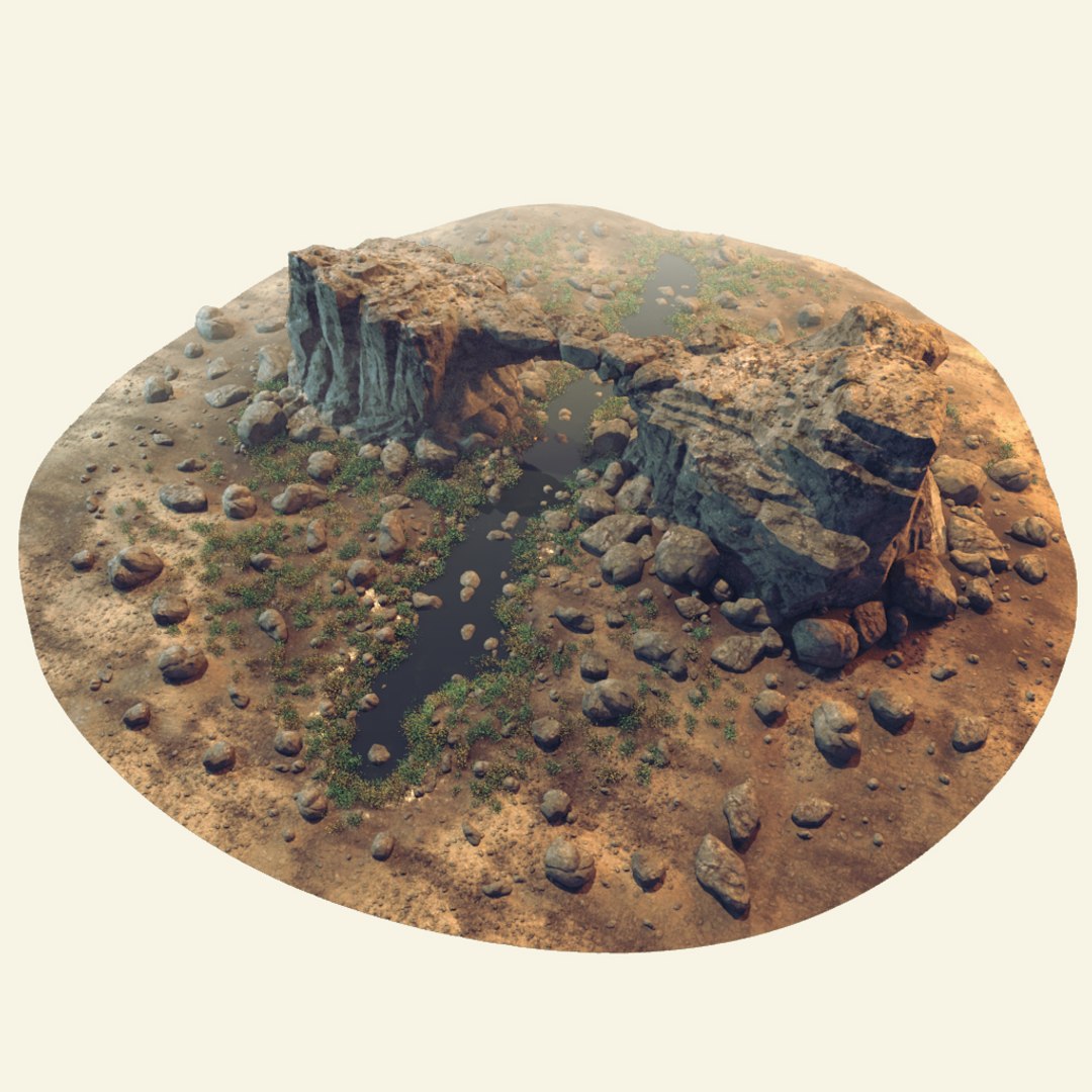 3D rock bridge - TurboSquid 1314082