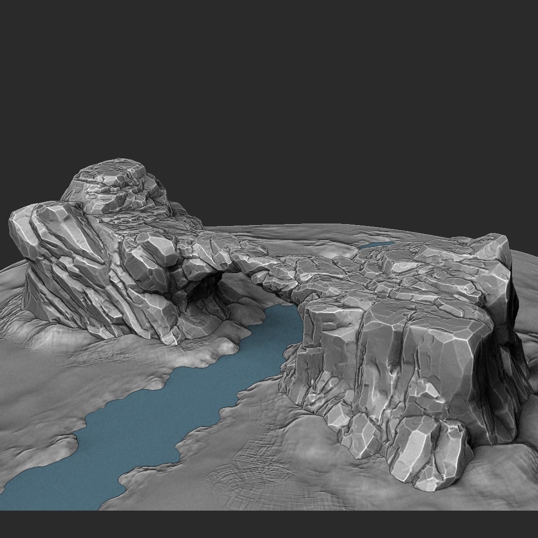 3D rock bridge - TurboSquid 1314082