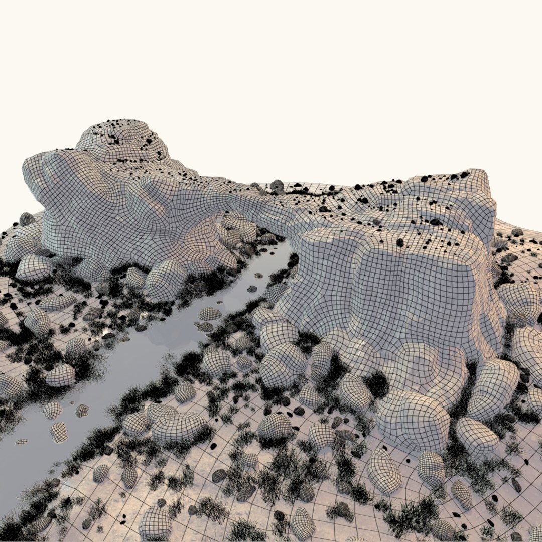 3D rock bridge - TurboSquid 1314082