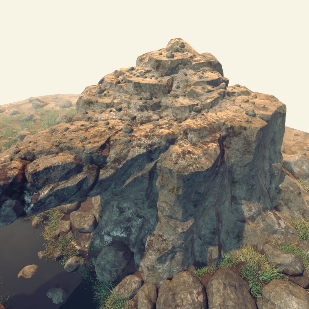 3D rock bridge - TurboSquid 1314082