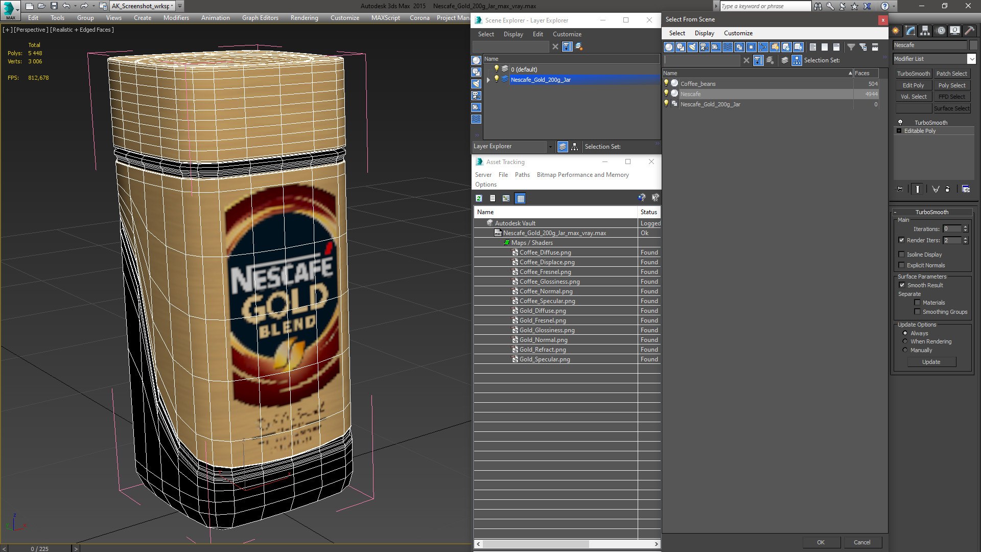 3D Nescafe Gold 200g Jar model - TurboSquid 2144504