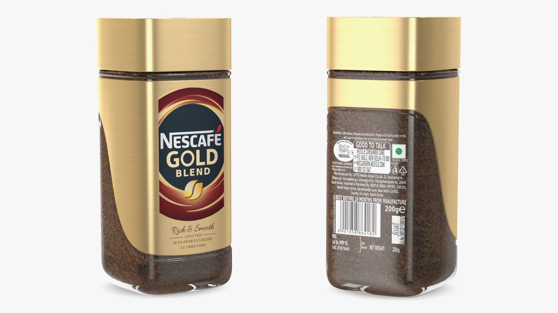 3D Nescafe Gold 200g Jar model - TurboSquid 2144504