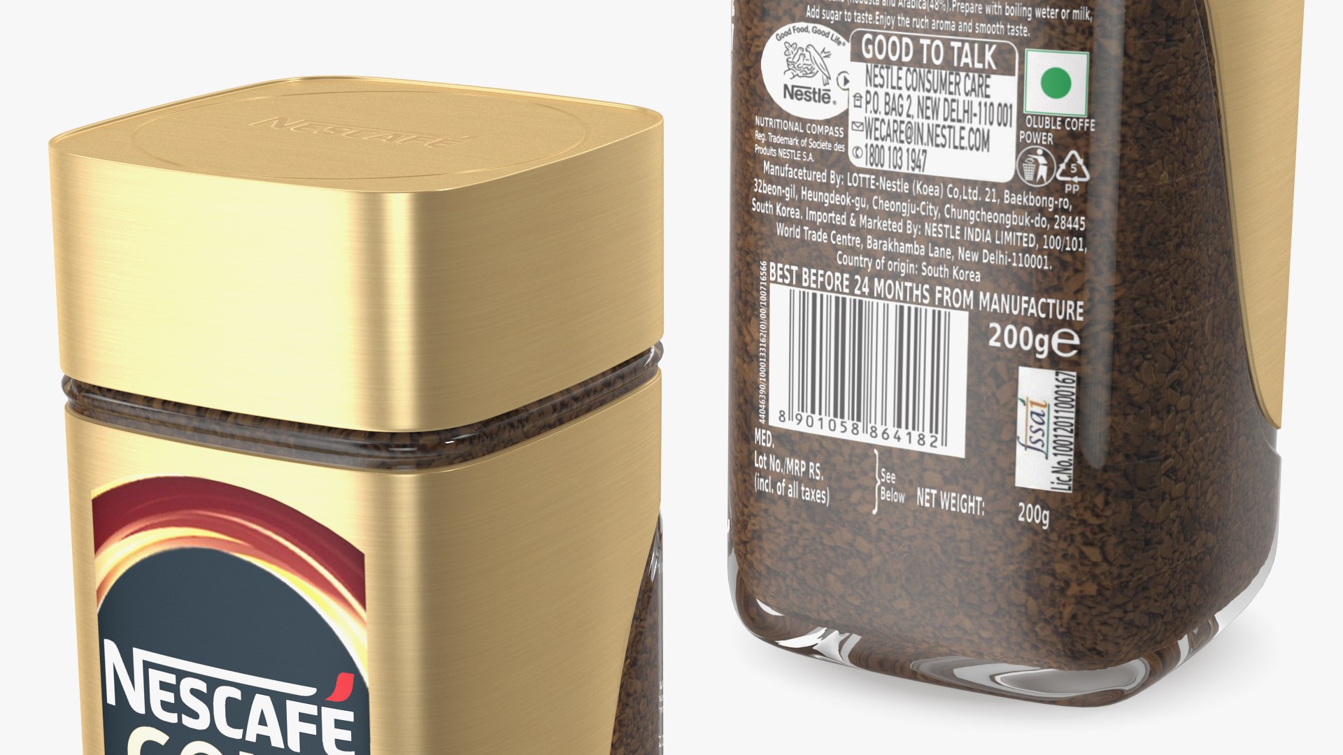 3D Nescafe Gold 200g Jar model - TurboSquid 2144504