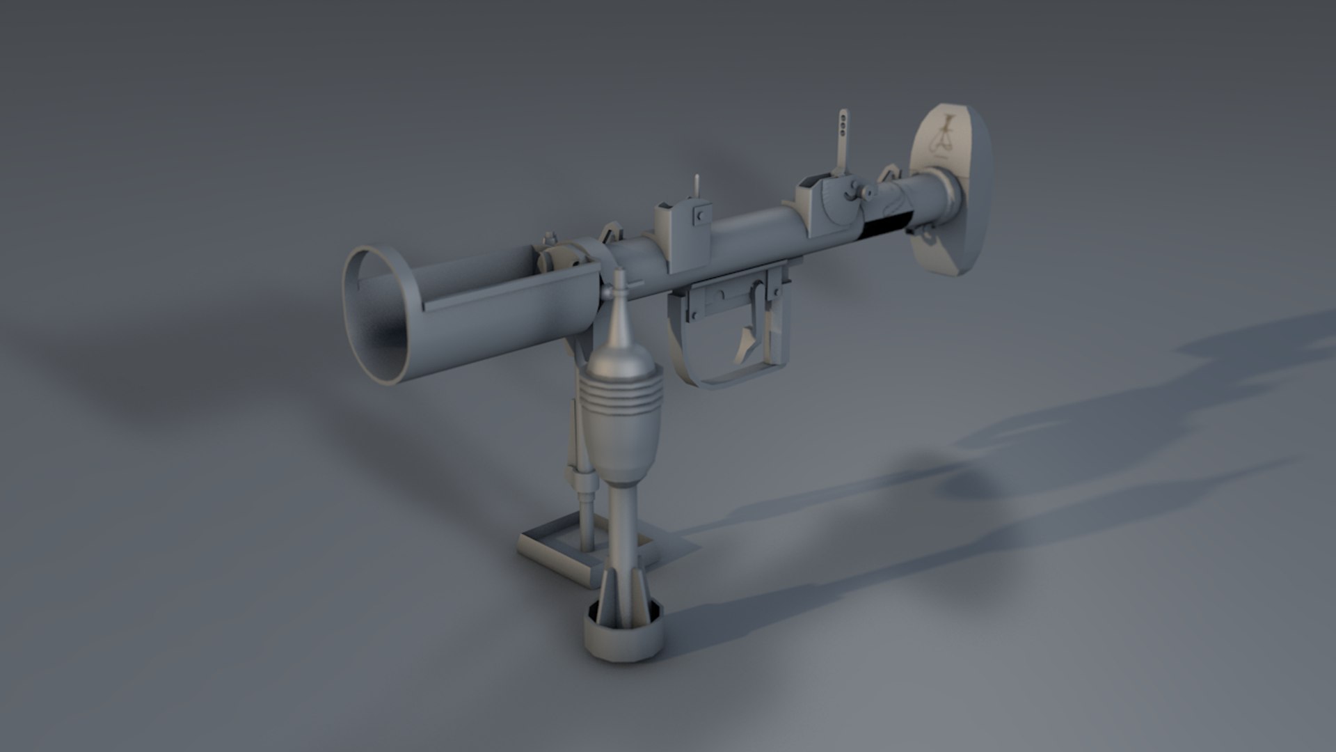 Piat Antitank Weapon Grenade Launcher 3D Model - TurboSquid 1373137
