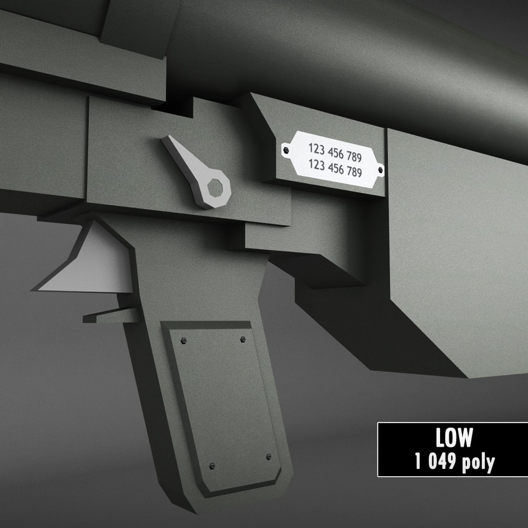 sa-7 grail launcher 3d model