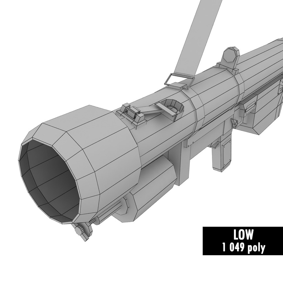 sa-7 grail launcher 3d model