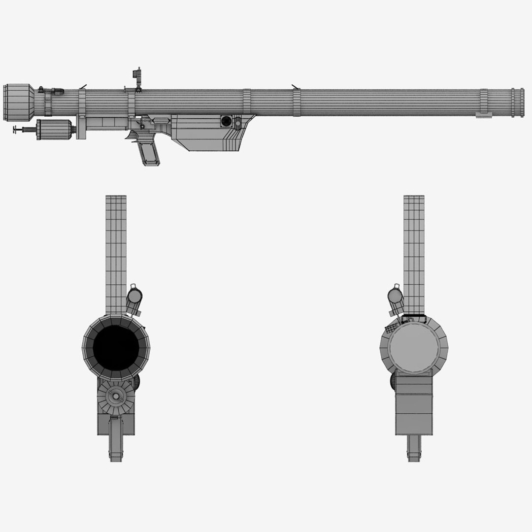 sa-7 grail launcher 3d model