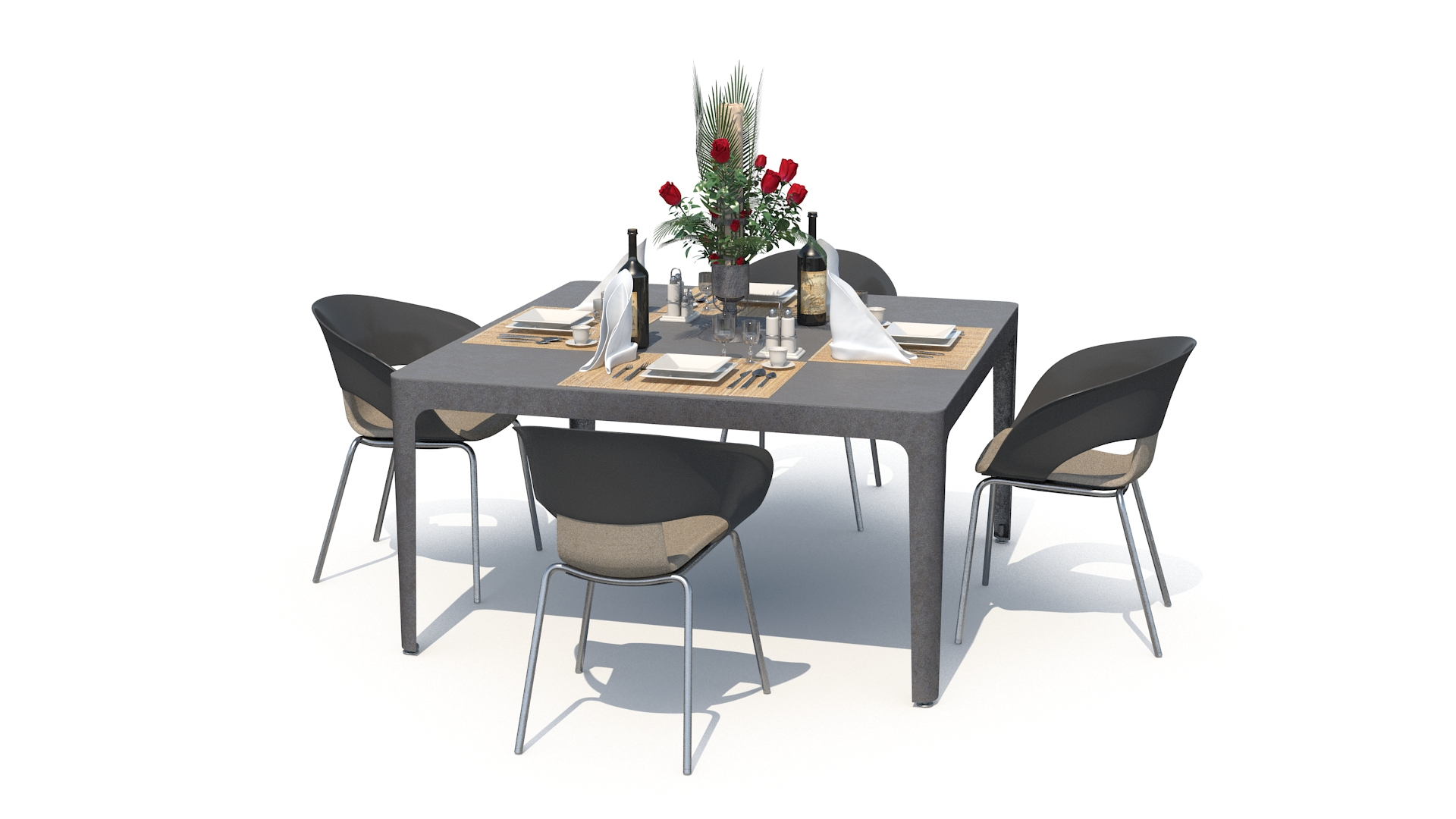 Dining Table 3D Model - TurboSquid 1596440