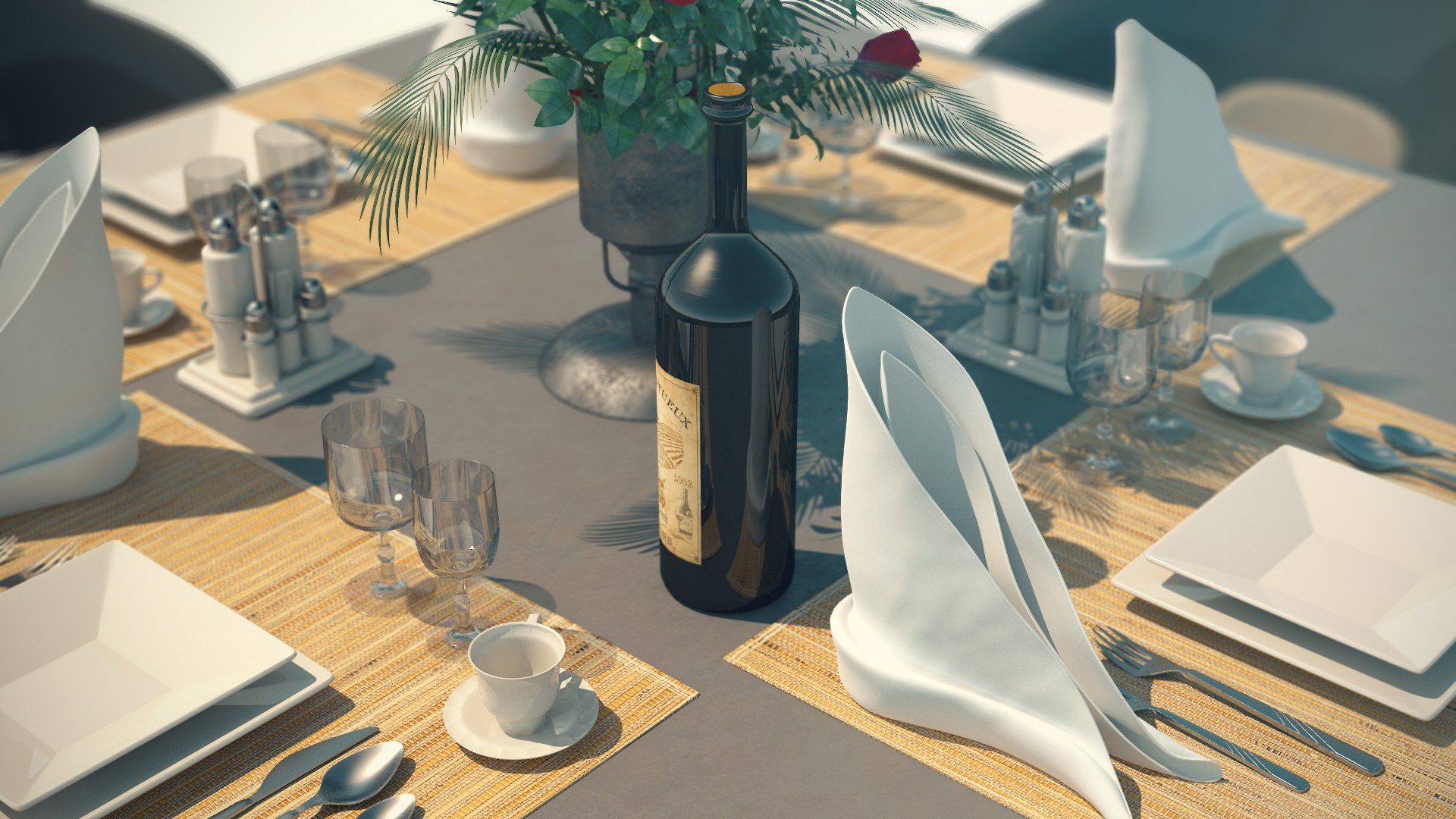 Dining Table 3D Model - TurboSquid 1596440