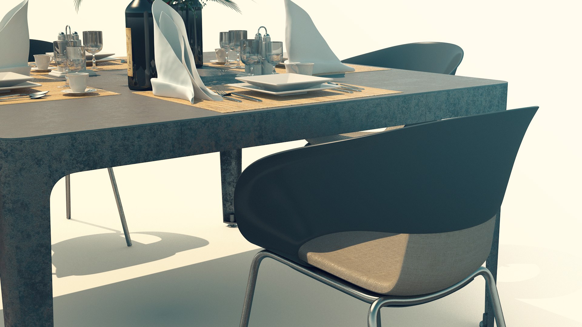 Dining Table 3D Model - TurboSquid 1596440