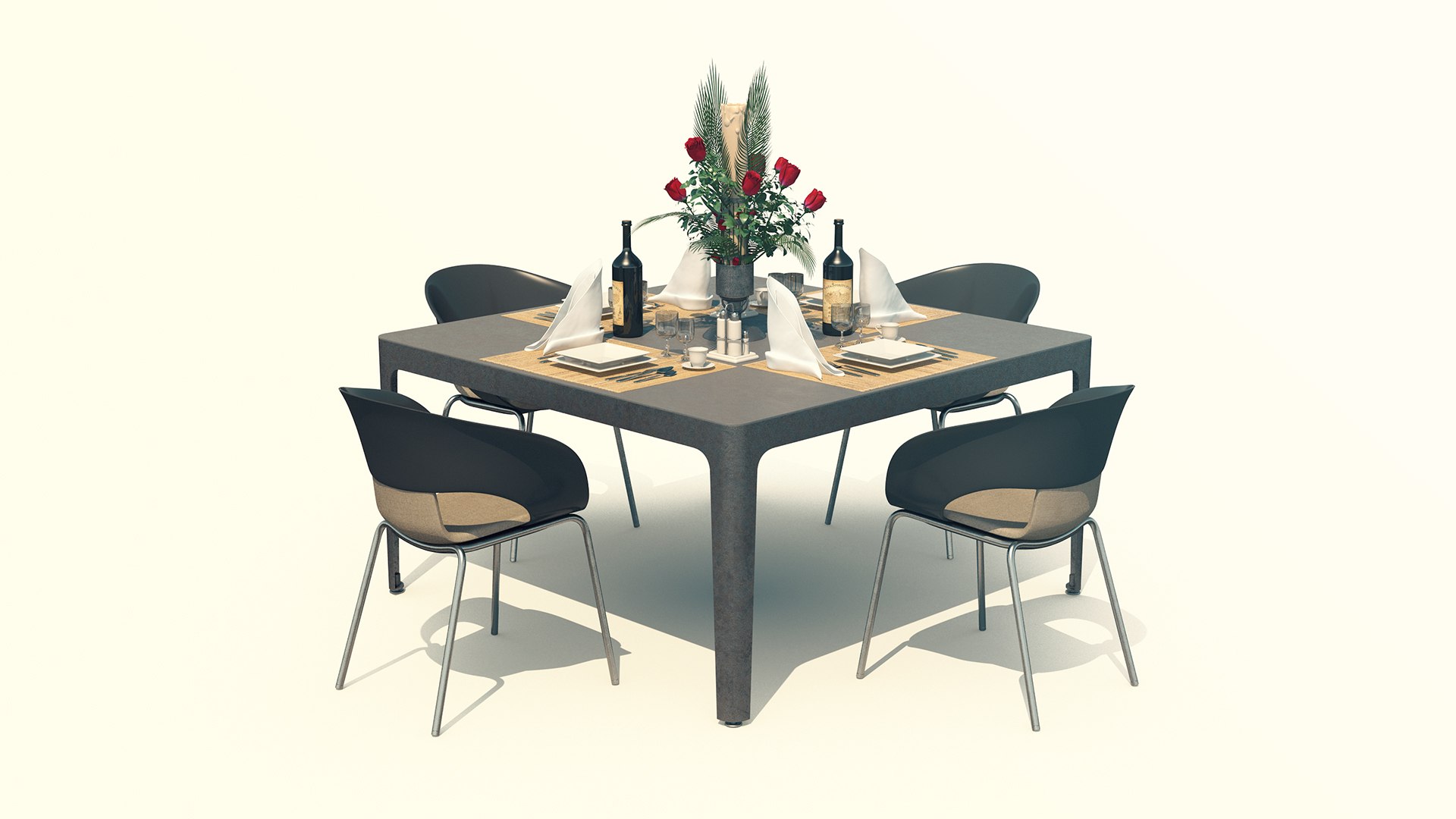 Dining Table 3D Model - TurboSquid 1596440