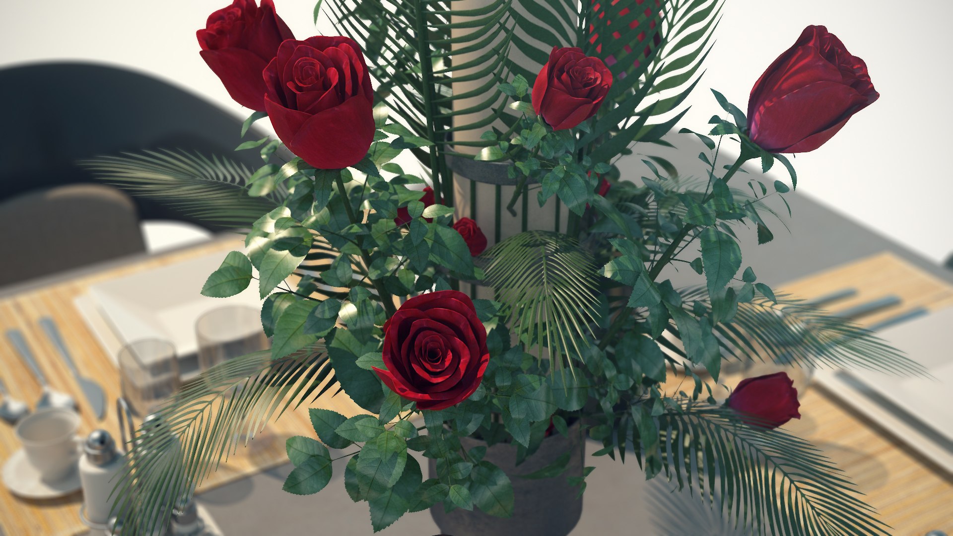 Dining Table 3D Model - TurboSquid 1596440