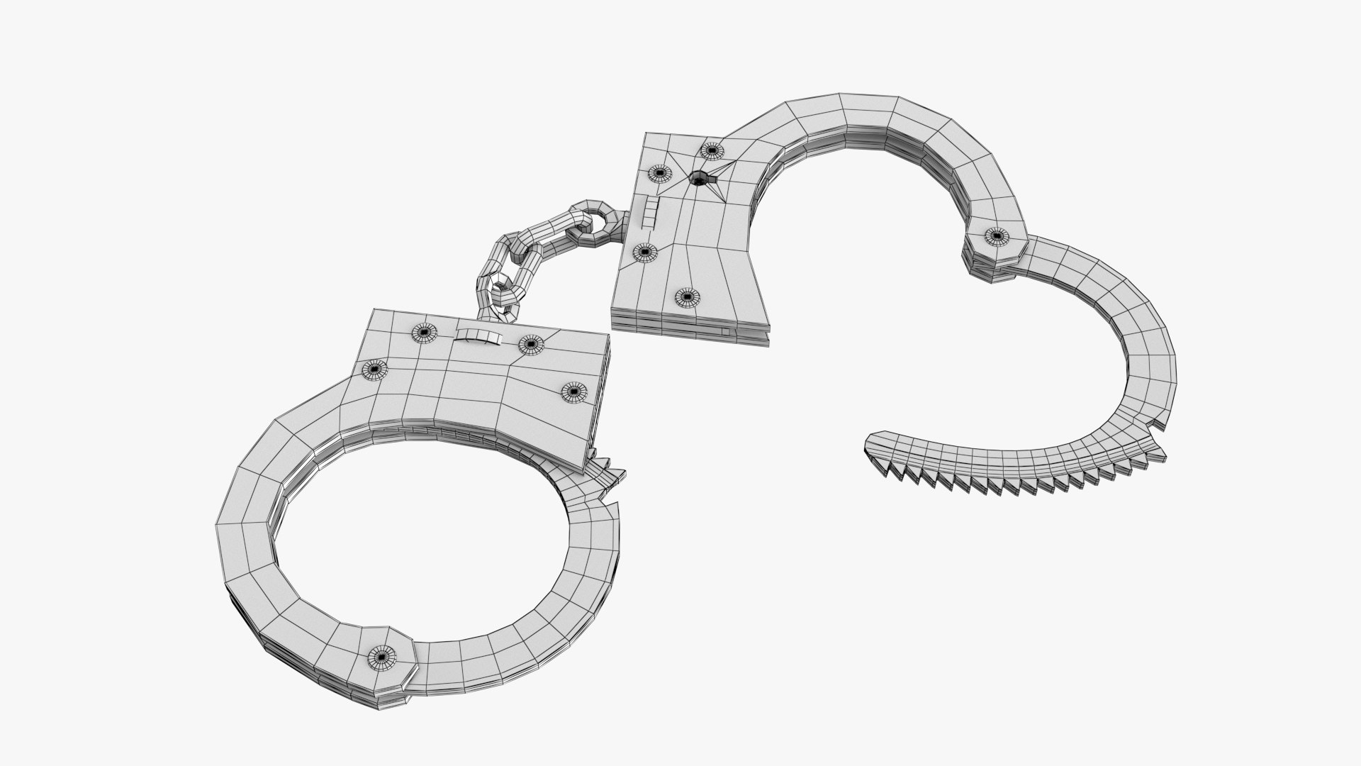 3D handcuff cuff - TurboSquid 1577648