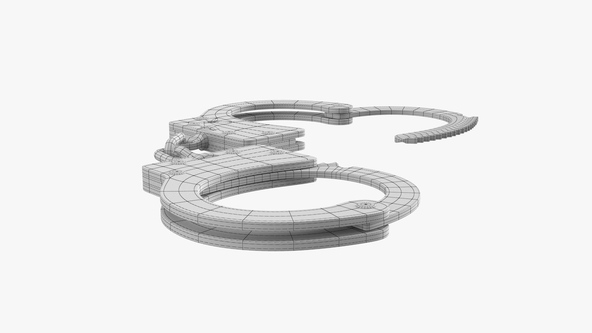3D handcuff cuff - TurboSquid 1577648