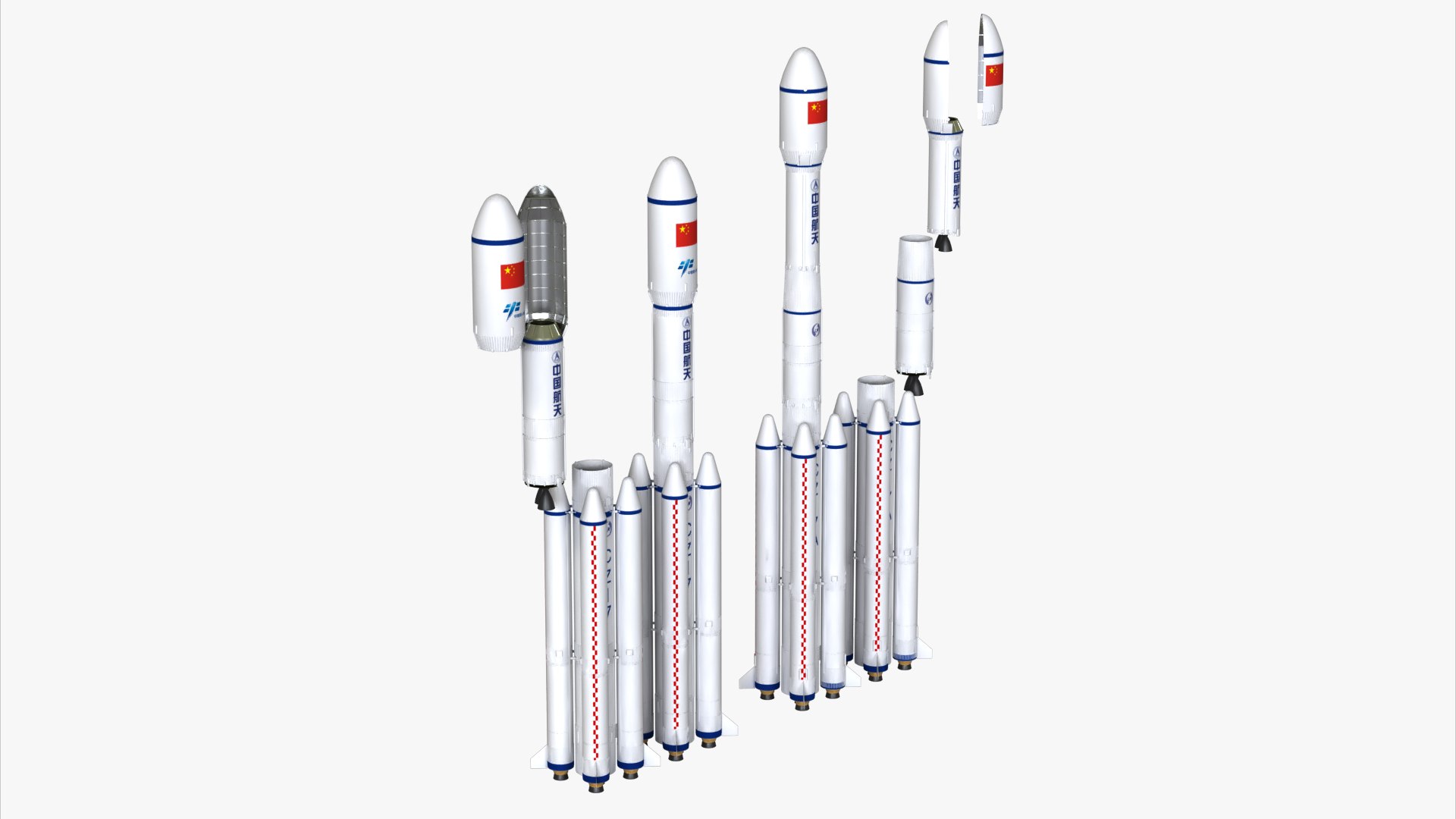 Long March 7 7A CZ-7 Z-7A 3D Model - TurboSquid 2222416