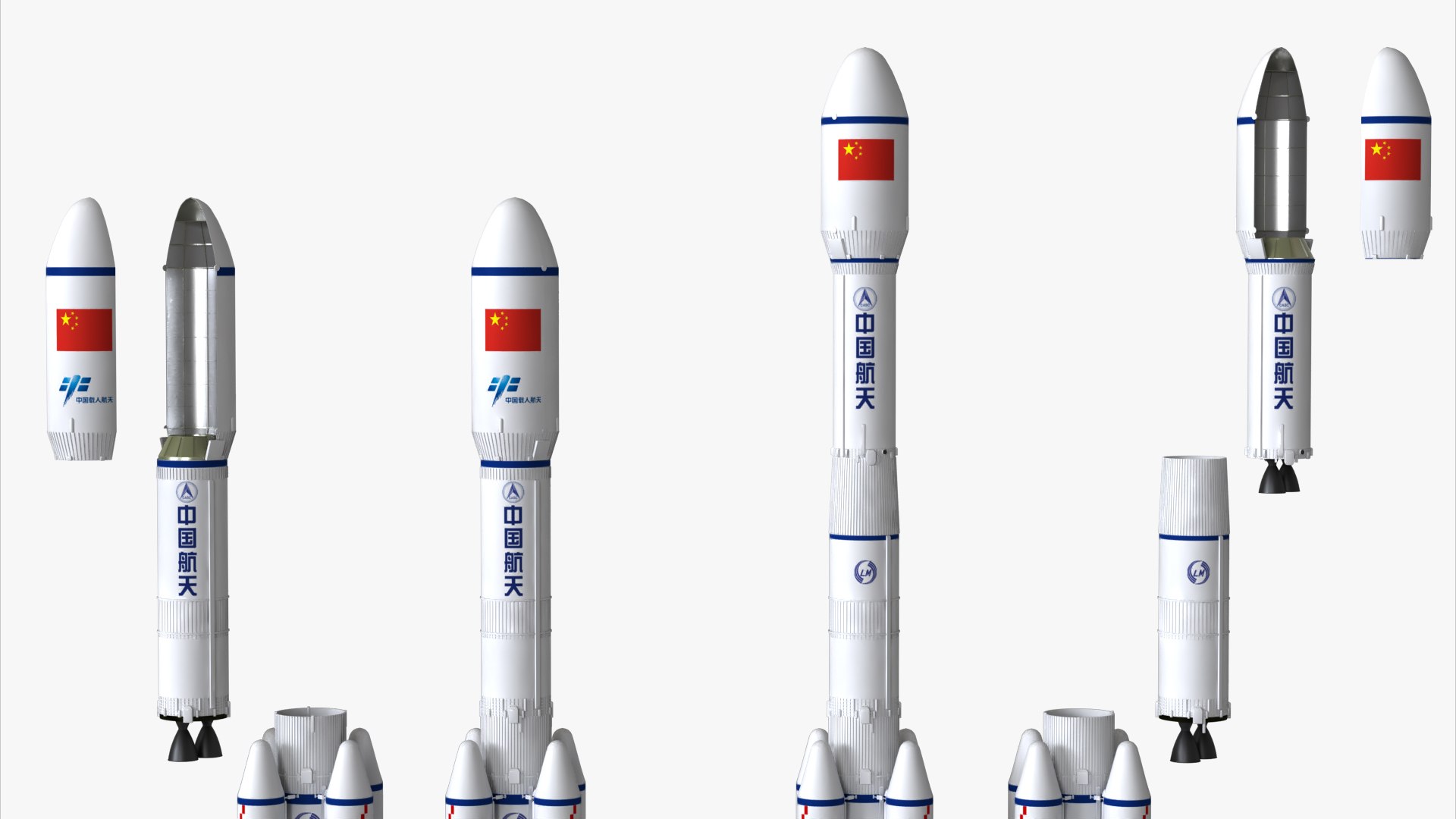 Long March 7 7A CZ-7 Z-7A 3D Model - TurboSquid 2222416