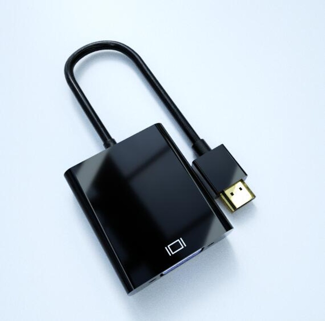 Hdmi Vga Model - TurboSquid 1520819