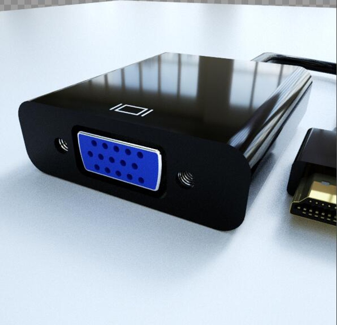 Hdmi Vga Model - TurboSquid 1520819