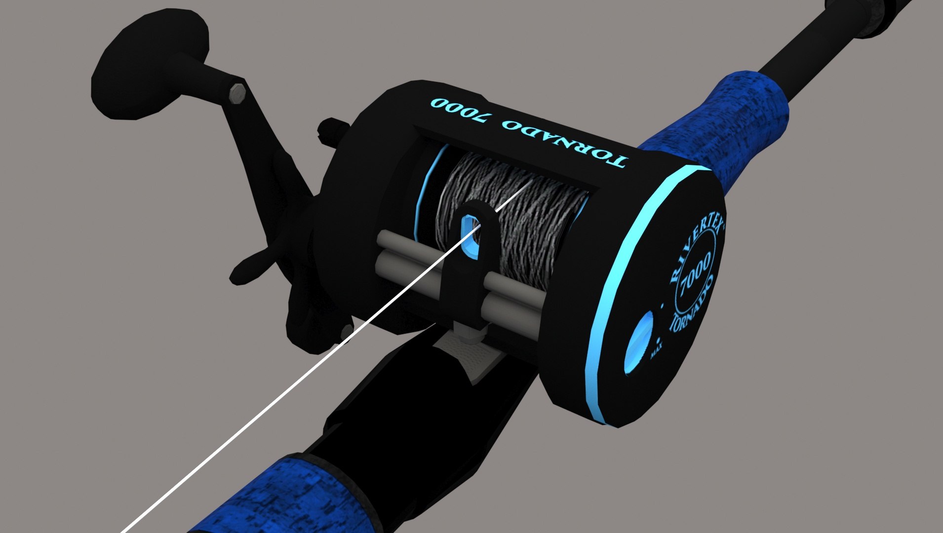 3D Fishing Rod Reel Model - TurboSquid 1544907