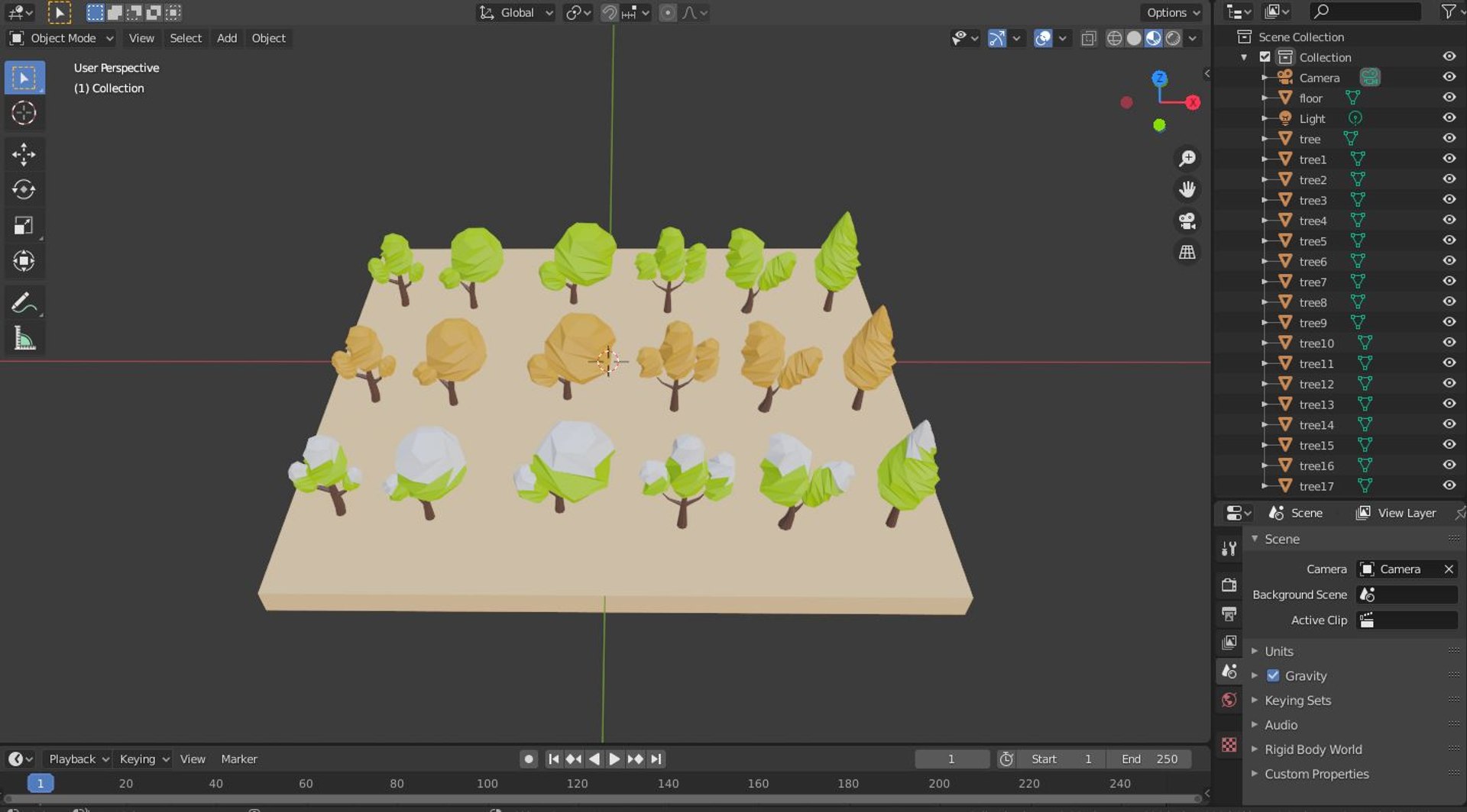 3D trees set model - TurboSquid 1665792
