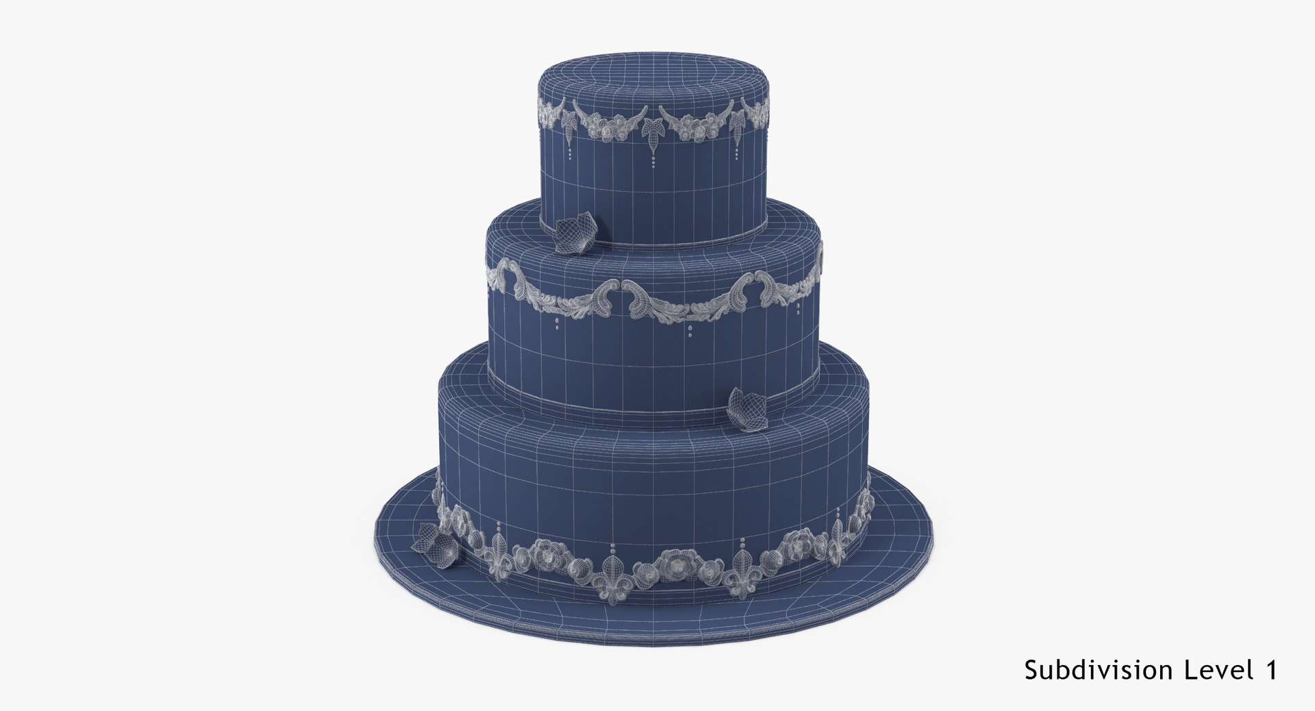 3d model wedding cake