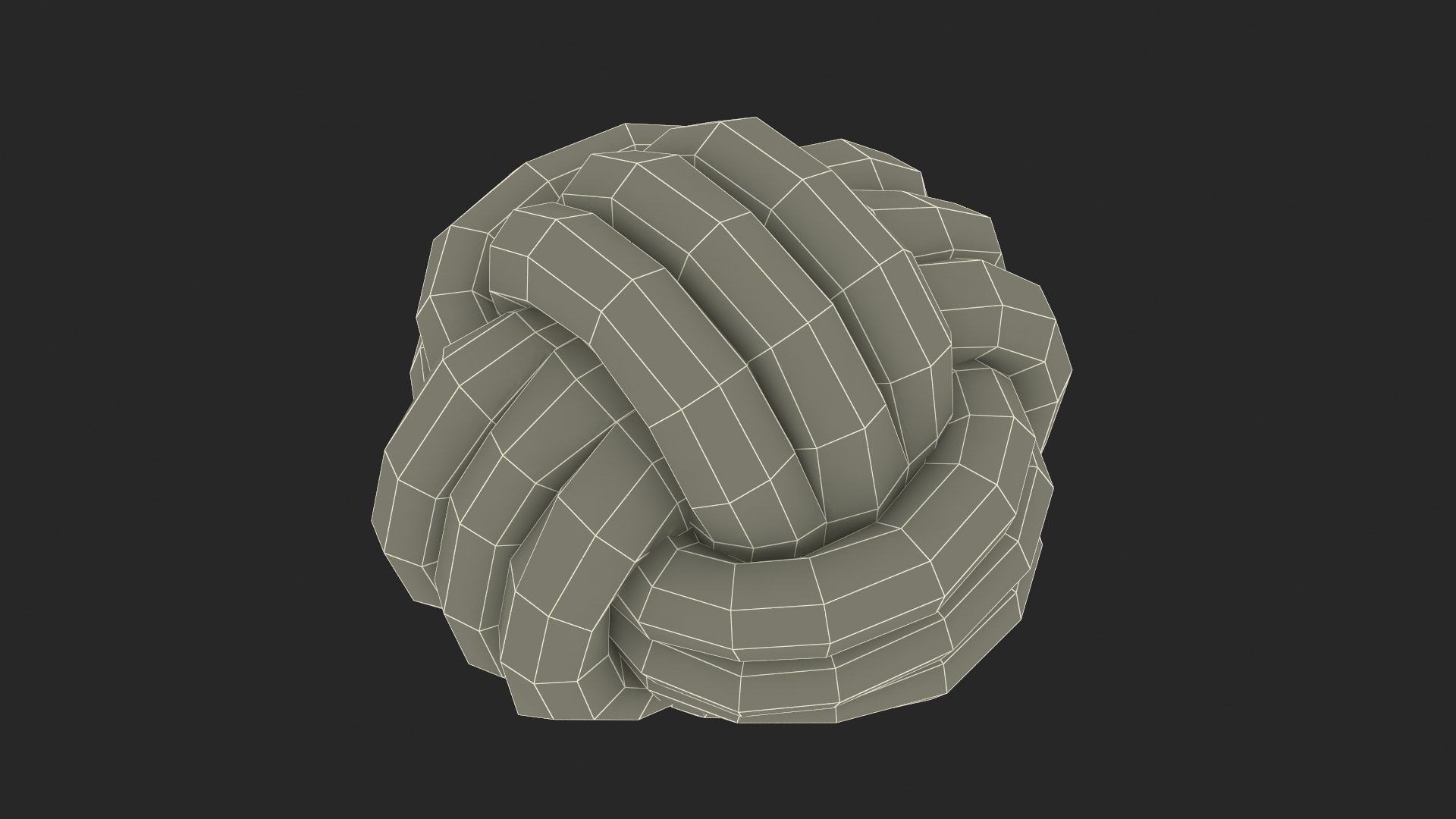 Knot Cushion Velvet 3D Model - TurboSquid 1970888
