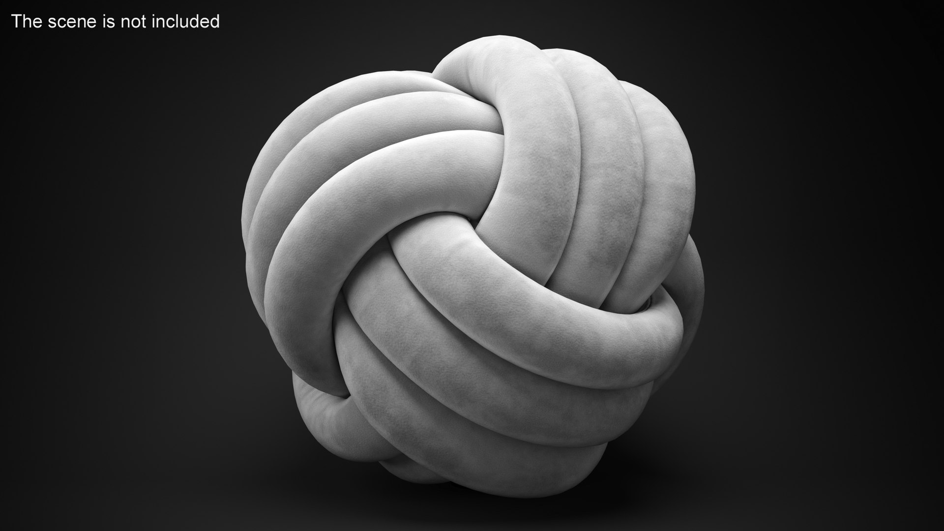 Knot Cushion Velvet 3D Model - TurboSquid 1970888