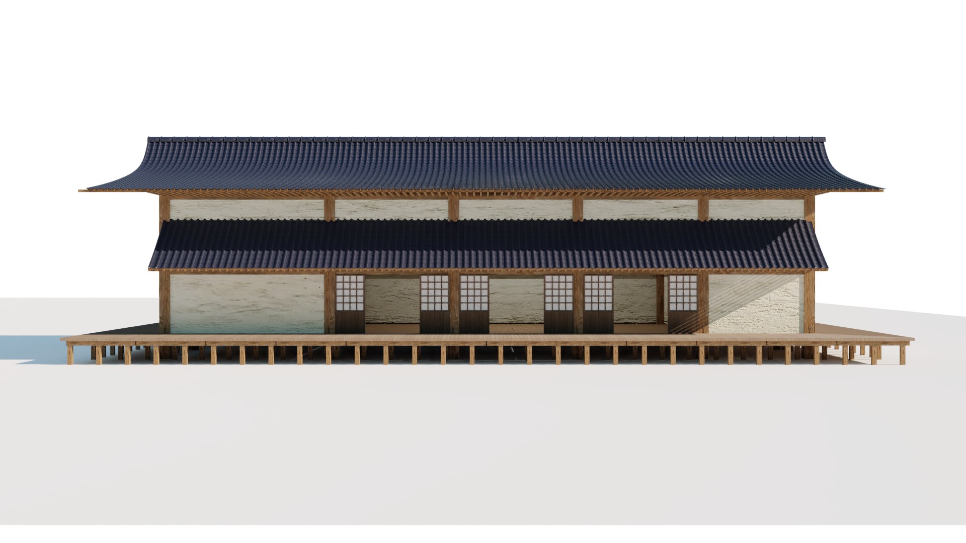 3D Model Japanese Dojo - TurboSquid 1510472