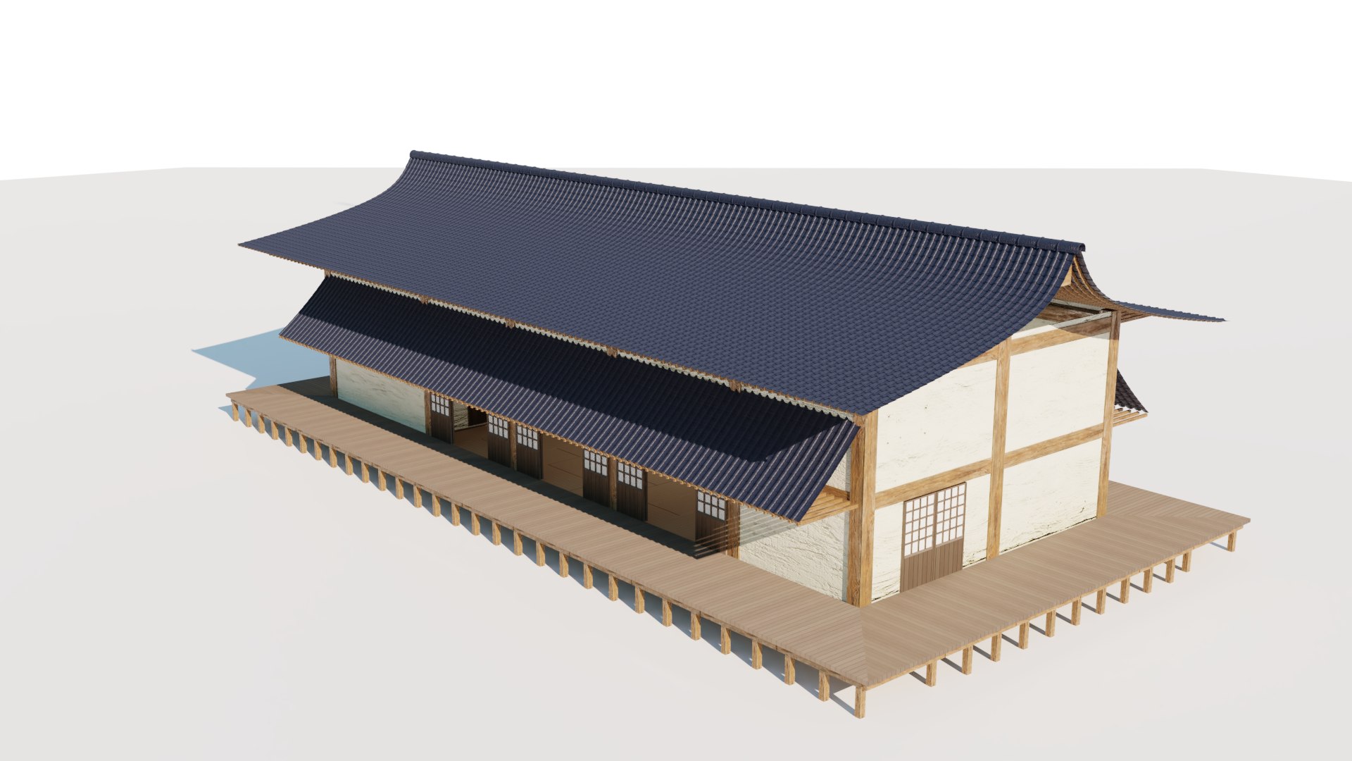 3D Model Japanese Dojo - TurboSquid 1510472