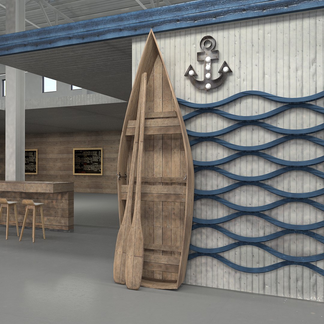 3d Model Boat Modern Interior