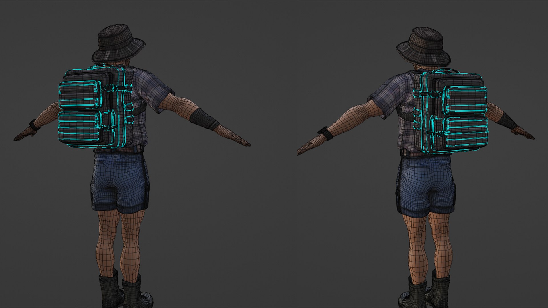 3D Cartoon Rigged Adventure Man Sam Character 3D Model - TurboSquid 2296044