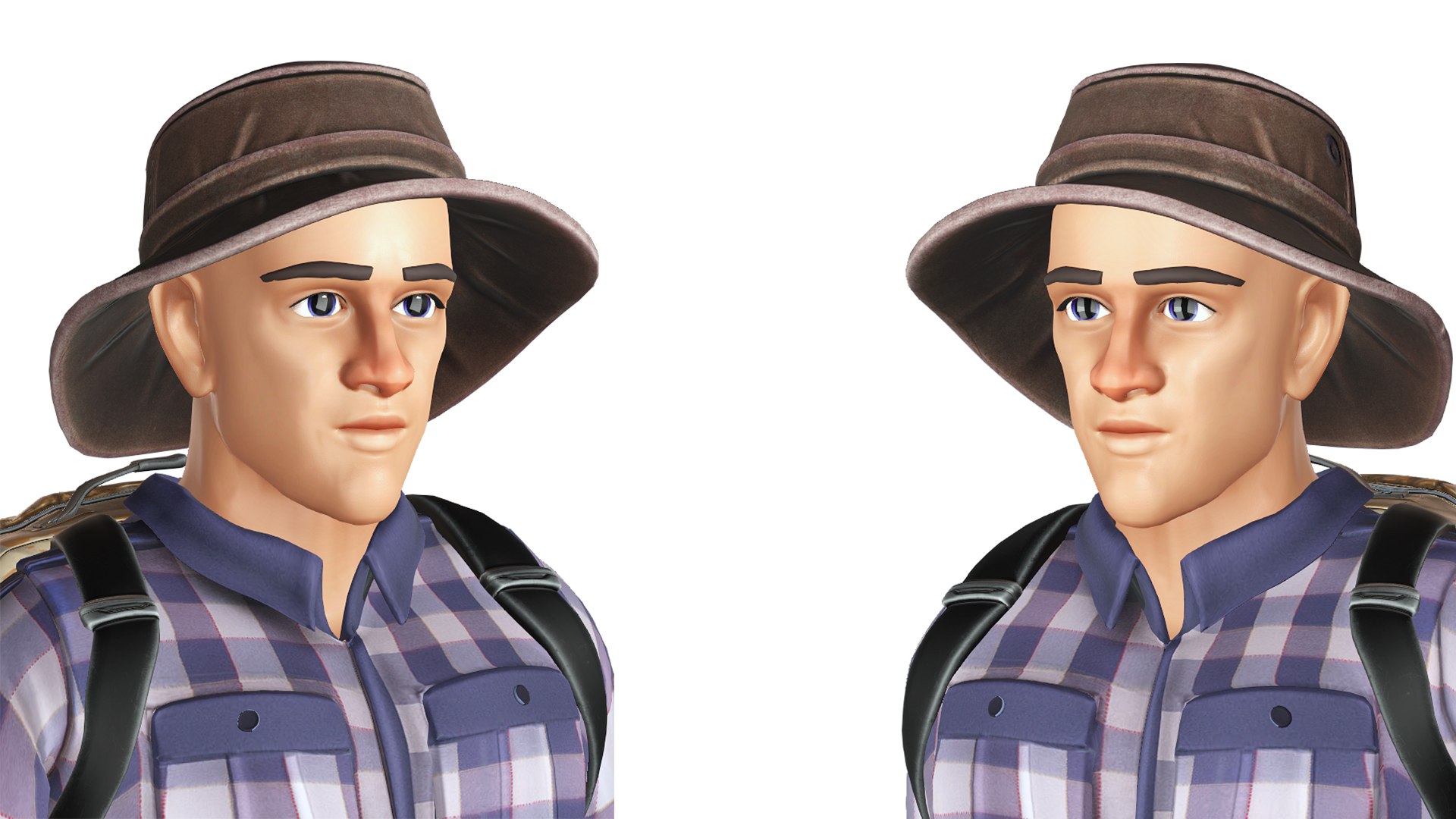 3D Cartoon Rigged Adventure Man Sam Character 3D Model - TurboSquid 2296044