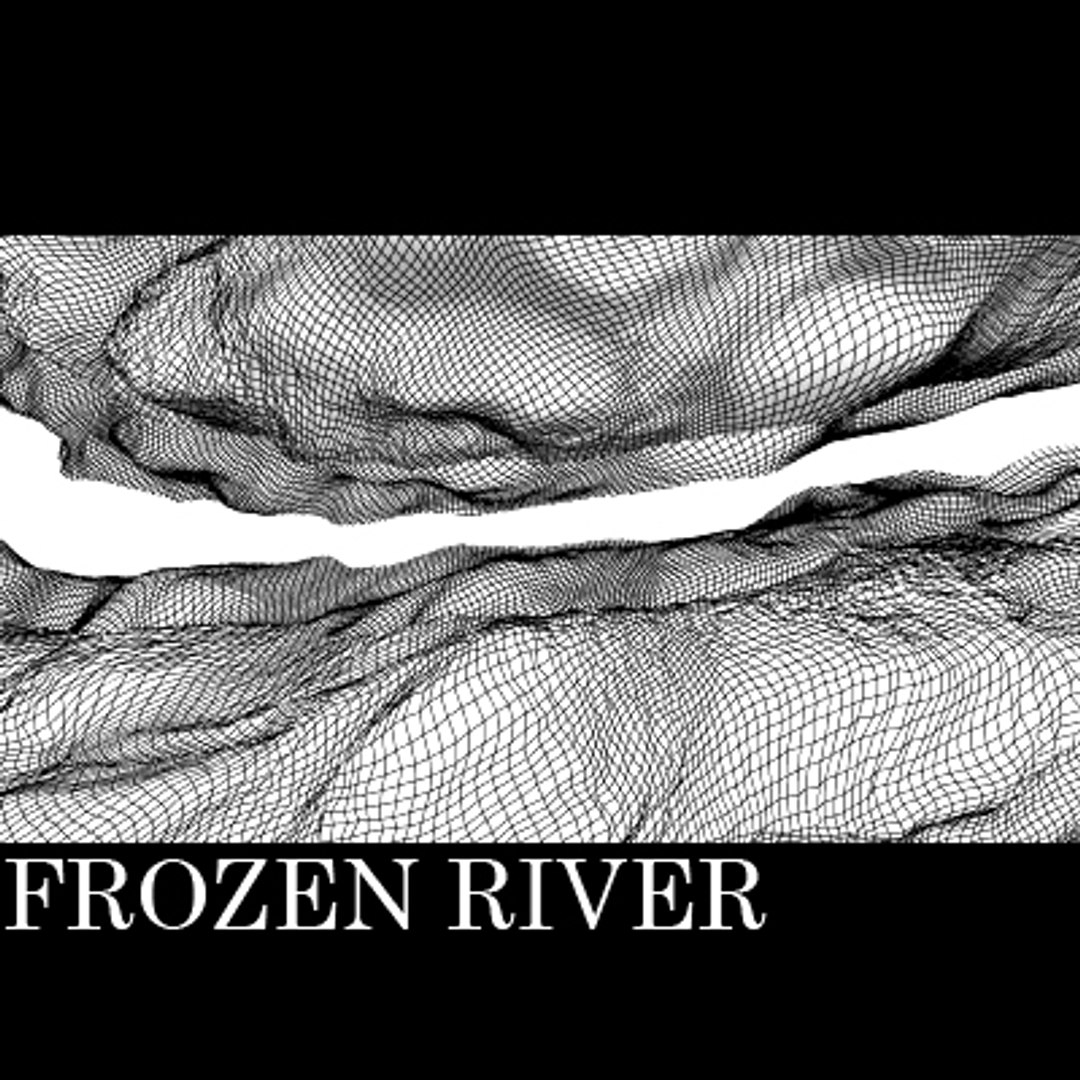 3d Frozen River Canyon Mountain Model