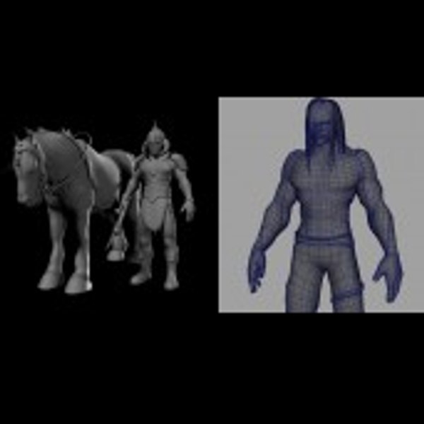 3d death character model
