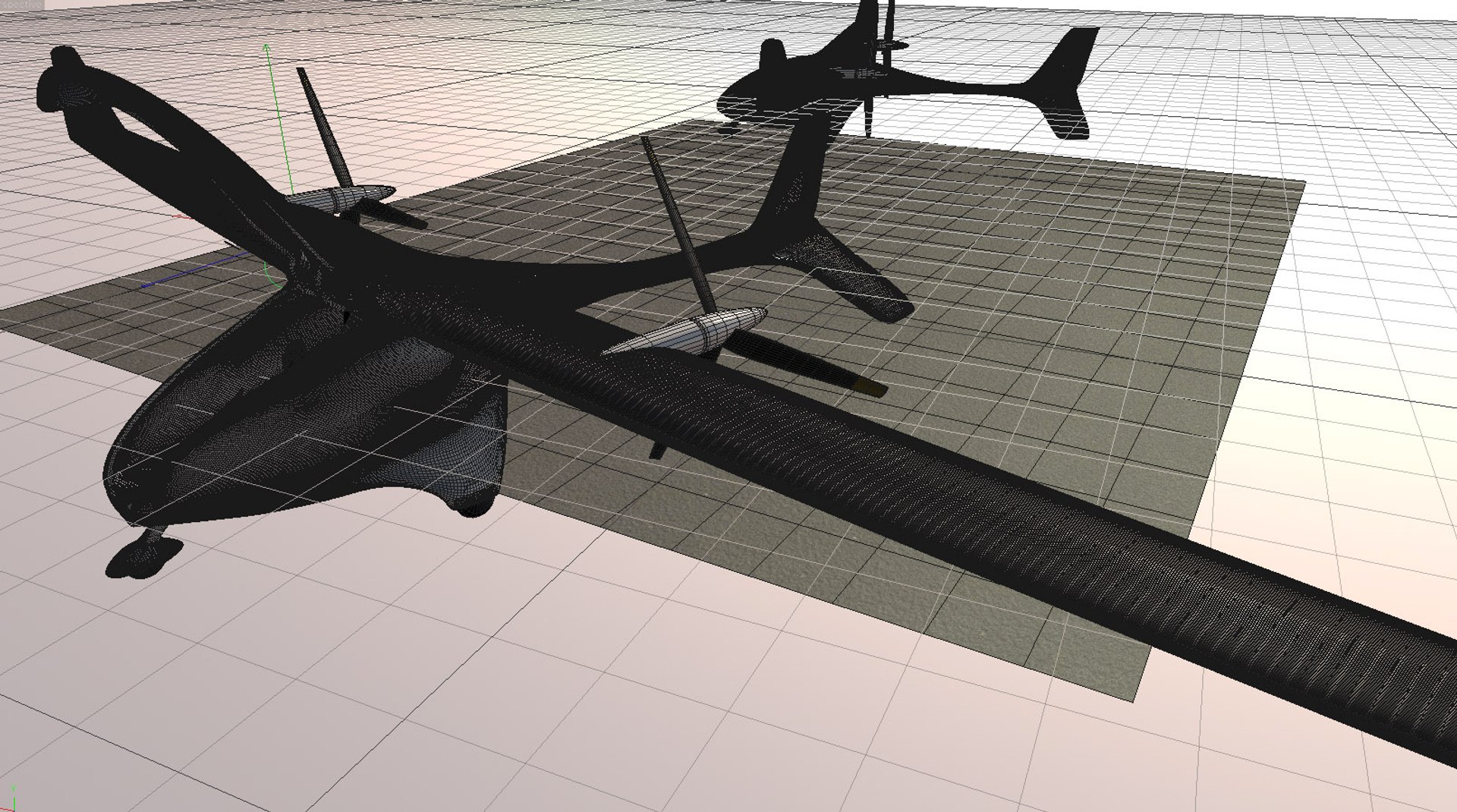3D electric airplane - TurboSquid 1306083