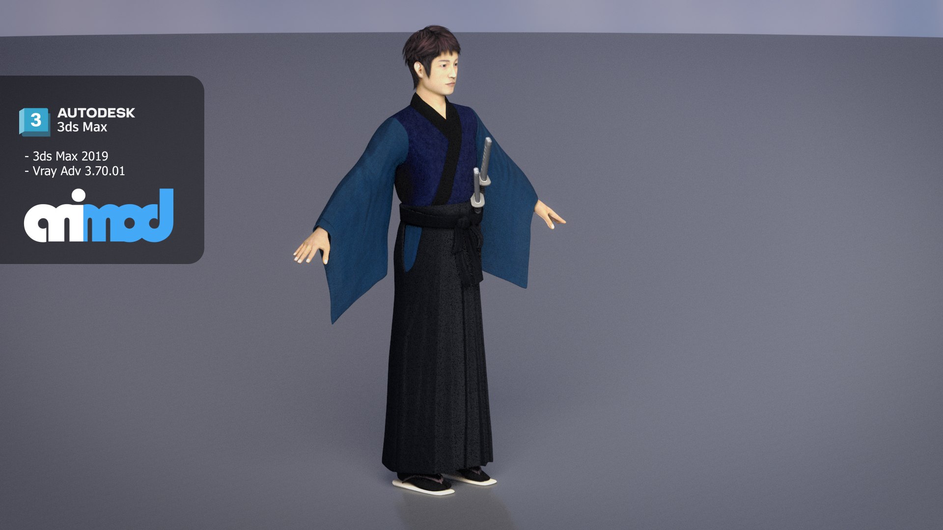 3D JapaneseSamurai02 - TurboSquid 2267718