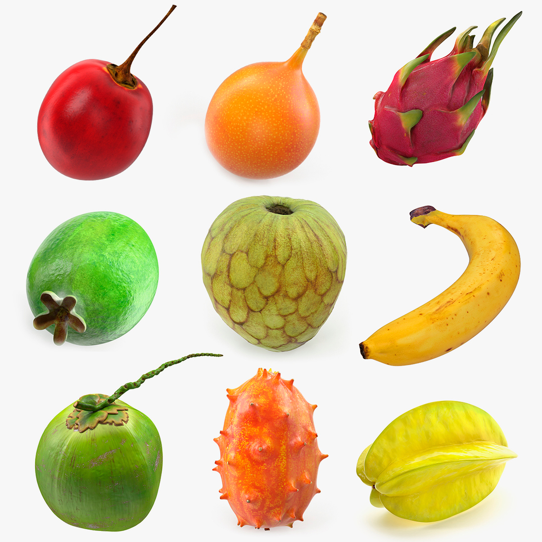 Exotic Fruits Collection 3 model - TurboSquid 1845279